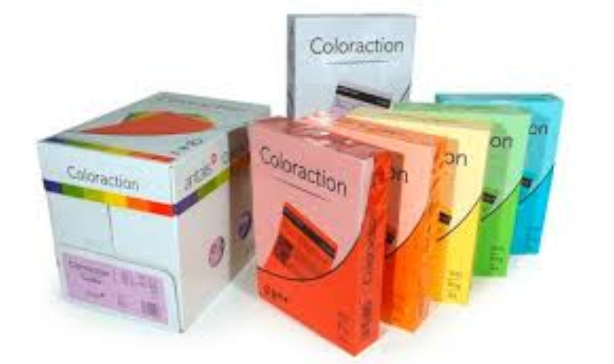 500 sheets A4 IMAGE COLORACTION 297 x 210mm 100gsm various colours ...