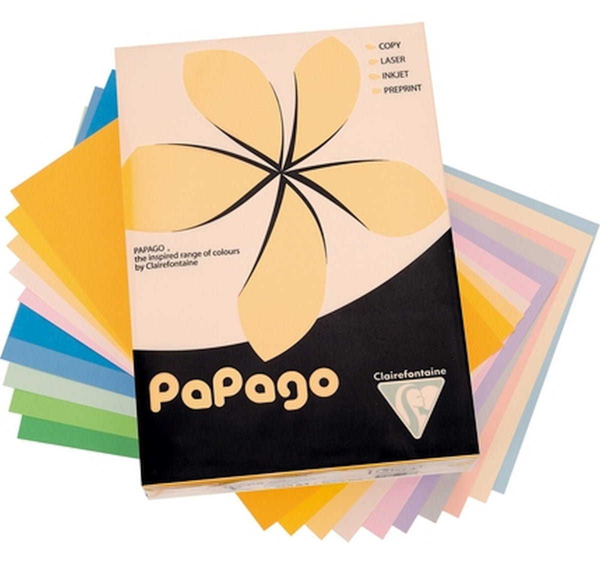 120gsm A4 PAPAGO tinted printer copier paper x 250 sheets VARIOUS COLO ...